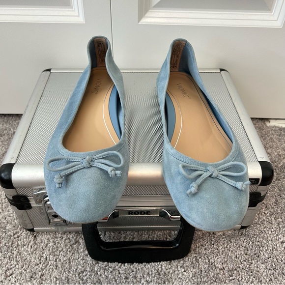 Vionic | Shoes | Vionic Womens Blue Suede Ballet Flats | Poshmark